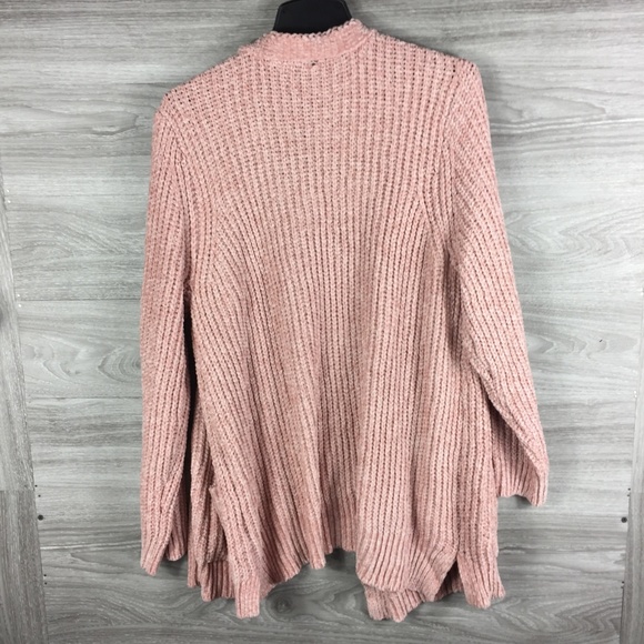 Seven7 | Sweaters | Seven7 Pink Chenille Cozy Cardigan Sweater | Poshmark